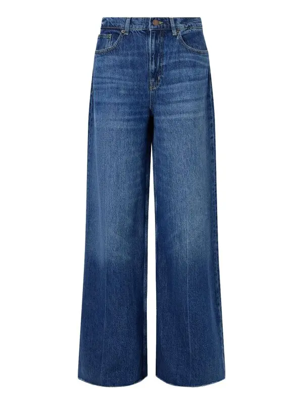 LA LIGNE High-rise Wide-leg Jeans - Blue