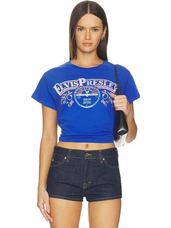 Daydreamer Sun Records X Elvis Flourish Banner Solo Tee - Ultra Marine