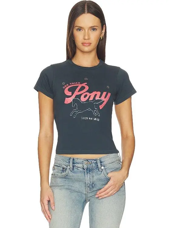Daydreamer One Trick Pony Vintage Graphic Tee - Vintage Black