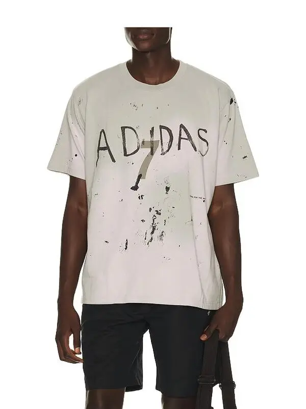 ADIDAS X SONG FOR THE MUTE Adi007 Tee In Light Grey - Grey Two