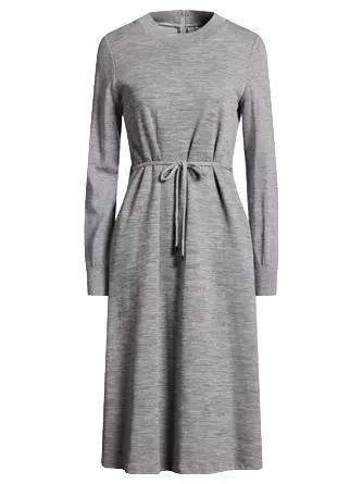 Peserico Pesericò Virgin Wool Blend Midi Dress - Grey