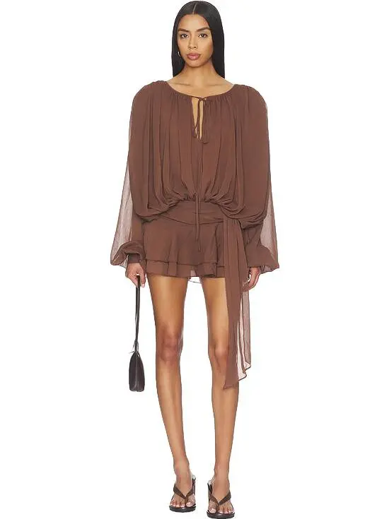 Lioness Elements Mini Dress - Chocolate