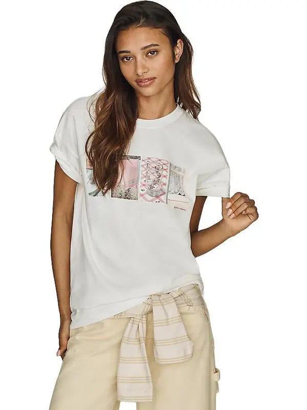DAMSON MADDER Slow Life" Graphic T-shirt - Off White