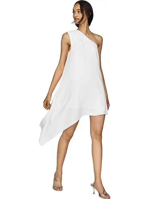 Endless Rose One-shoulder Dress - White