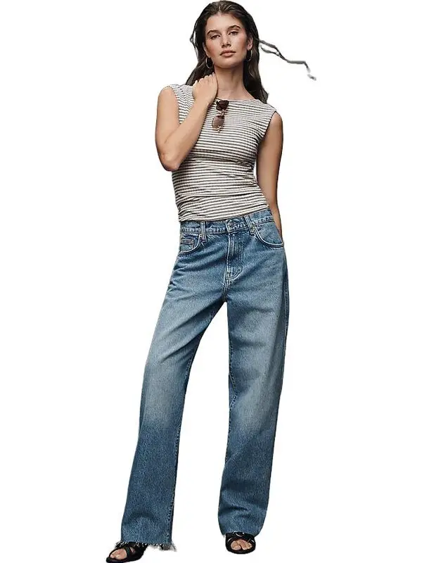 REFORMATION Val 90's Mid-rise Straight Leg Jeans - Colorado