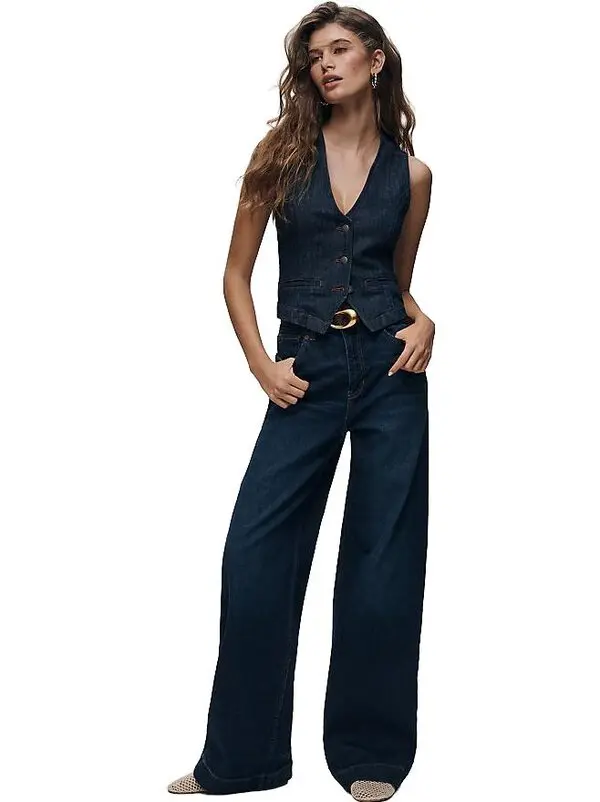REFORMATION Bex High-rise Wide-leg Jeans - Wheeler