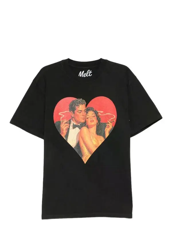 MELT Graphic-print T-shirt - Black