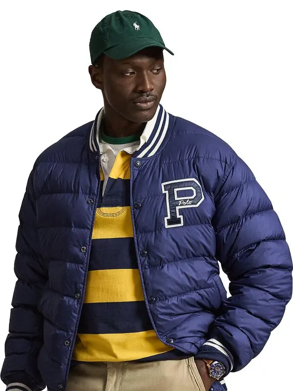 Ralph Lauren Quilted Varsity Jacket - Newport Navy