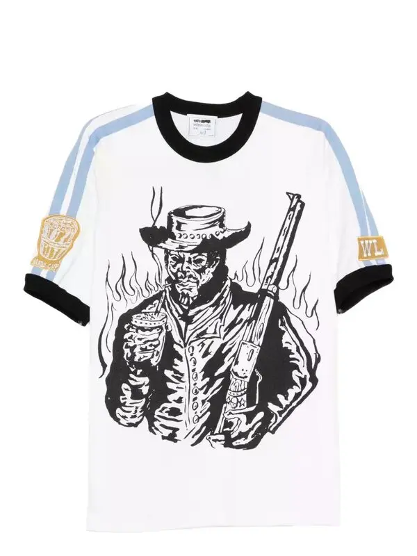 WARREN LOTAS Graphic-print Ringer T-shirt - White