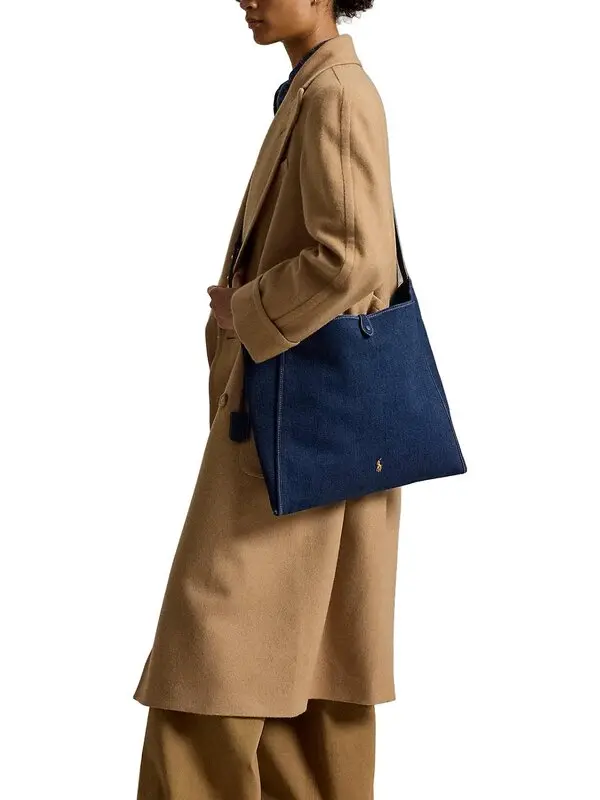 Ralph Lauren Polo Play Denim Messenger Bag - Kate Wash