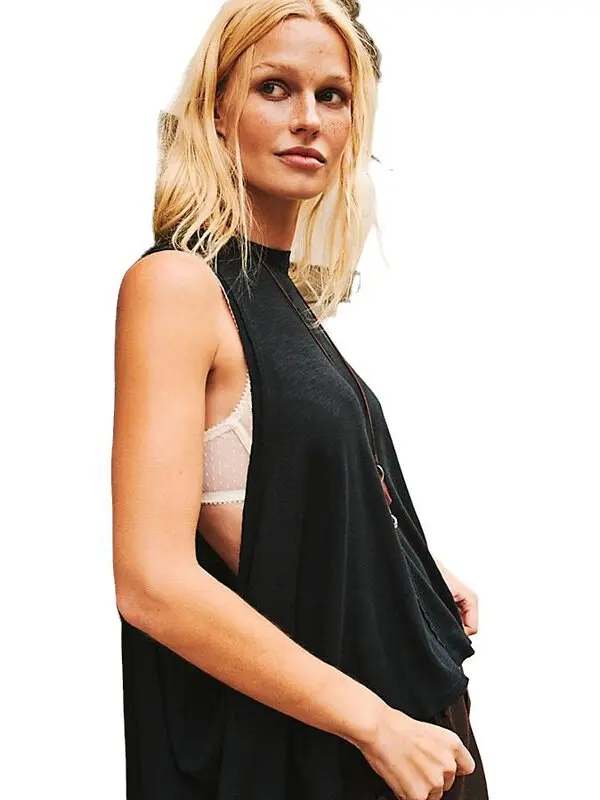 Free People We The Free Ari Dolman Tank - Black