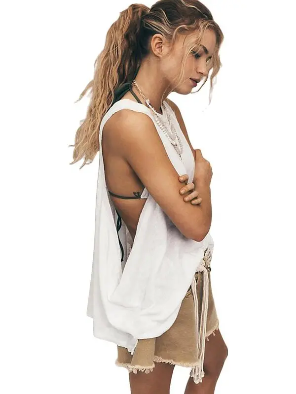 Free People We The Free Ari Dolman Armhole Tank - Clean Ivory