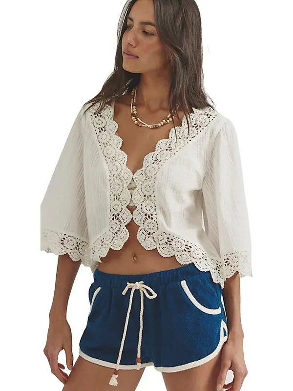 Free People Posie Crochet Top - Ivory