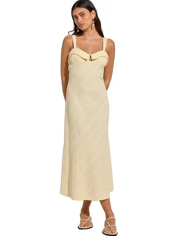 Free People Penelope Midi Dress - Banana Cream