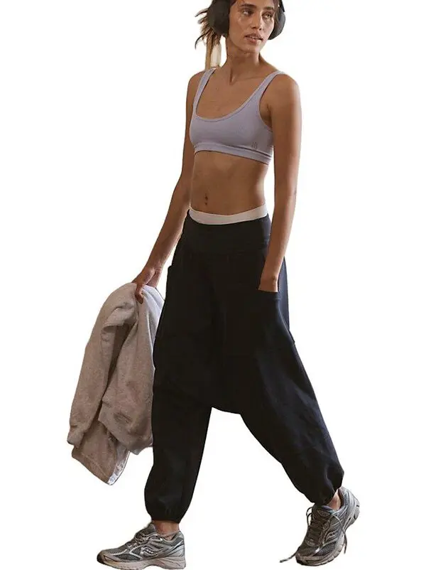 Free People Horizon Harem Pants - Black