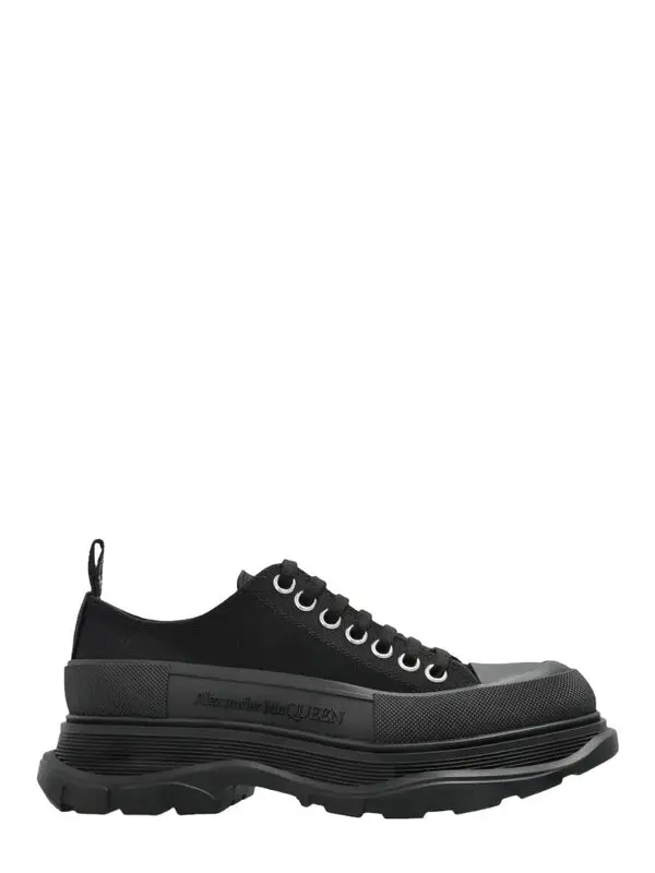 Alexander McQueen Tread Slick Lace-up Sneakers - Black