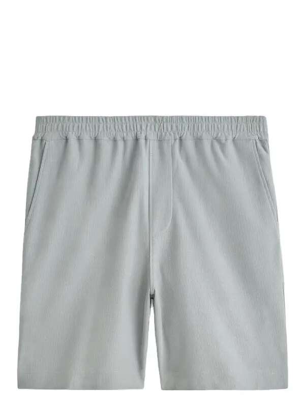 Cos Elasticized Cotton-piqué Shorts - Gray