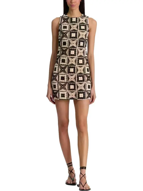 Alice + Olivia Clyde A-line Dress - Black