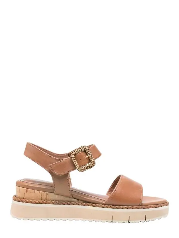TAMARIS Platform Sandals With Buckle Fastening - Brown