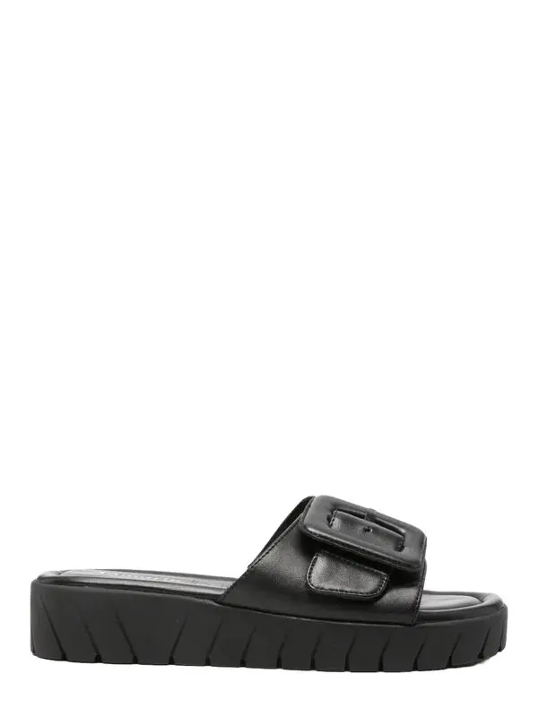 TAMARIS Buckle-detail Flatform Sandals - Black