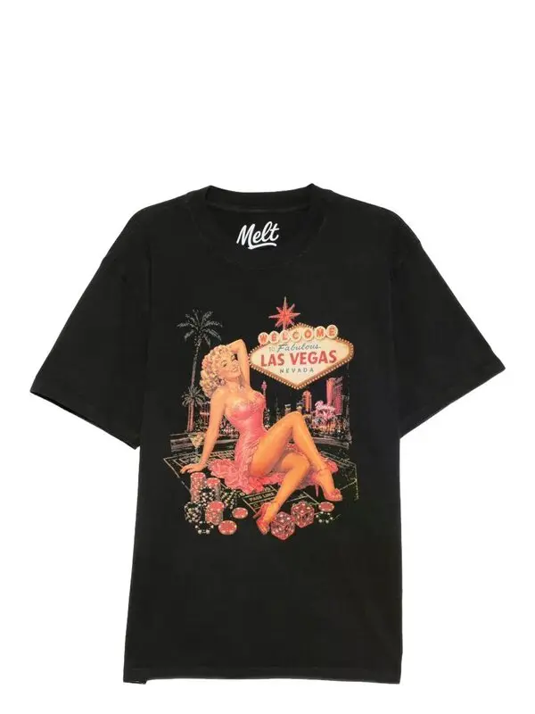 MELT Graphic-print T-shirt - Black