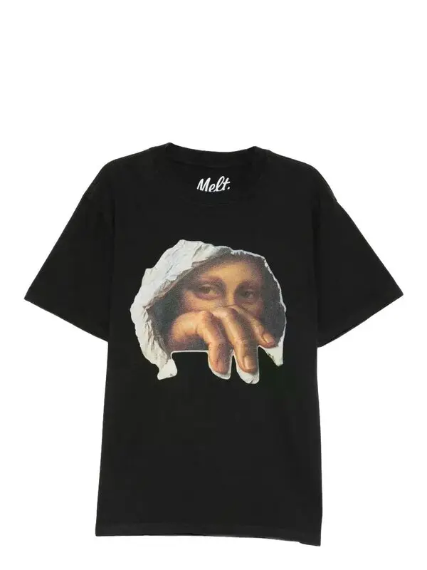 MELT Graphic-print T-shirt - Black