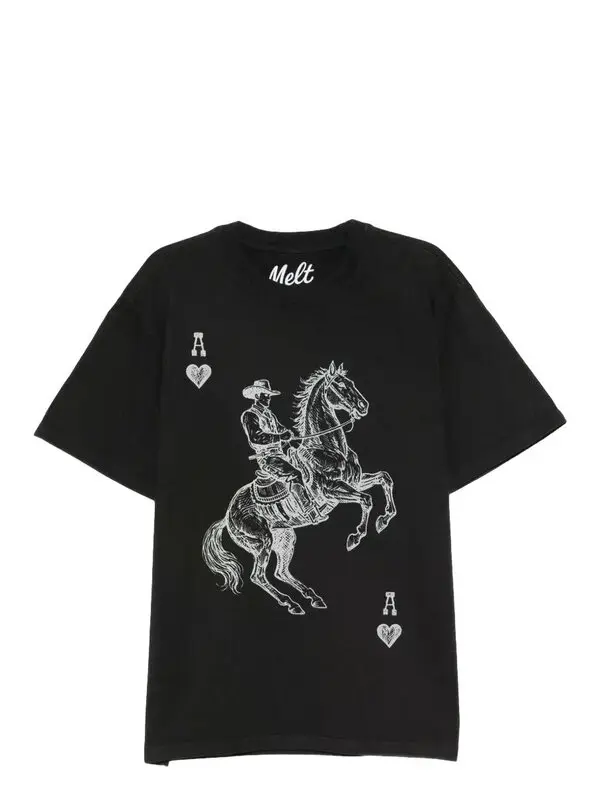 MELT Graphic-print T-shirt - Black