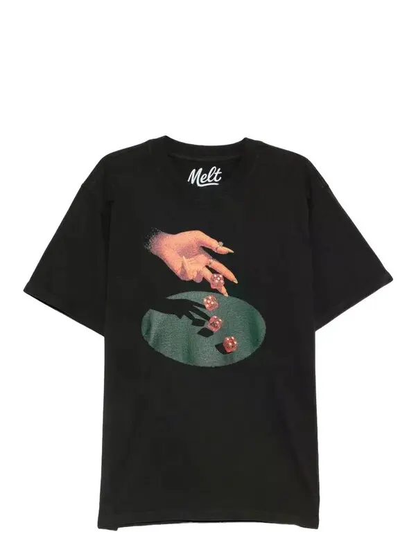 MELT Graphic-print T-shirt - Black