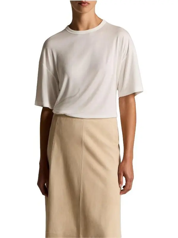 Vince Modal-silk Relaxed T-shirt - Neutral