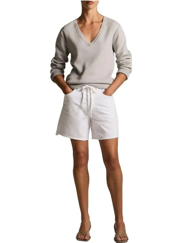 Vince Citizens Of Humanity Brynn Drawstring Shorts - White