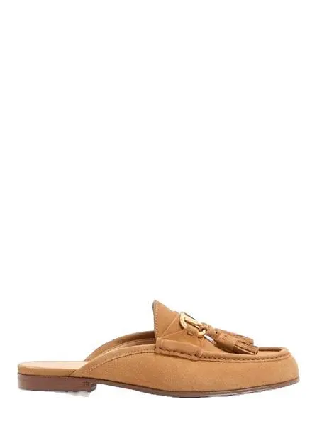 Valentino Garavani Vlogo Signature Slip-on Loafers - Natural