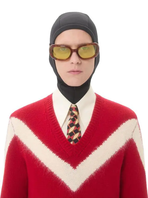 Valentino Garavani Vlogo Signature Jersey Hood With Zip - Black