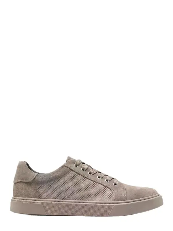 ALBERTO GOZZI Perforated Suede Sneakers - Neutrals