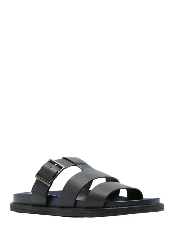 ALBERTO GOZZI Leather Caged Sandals - Blue