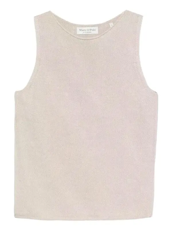 Marc O'polo Sleeveless Fine Knit Vest - Neutrals