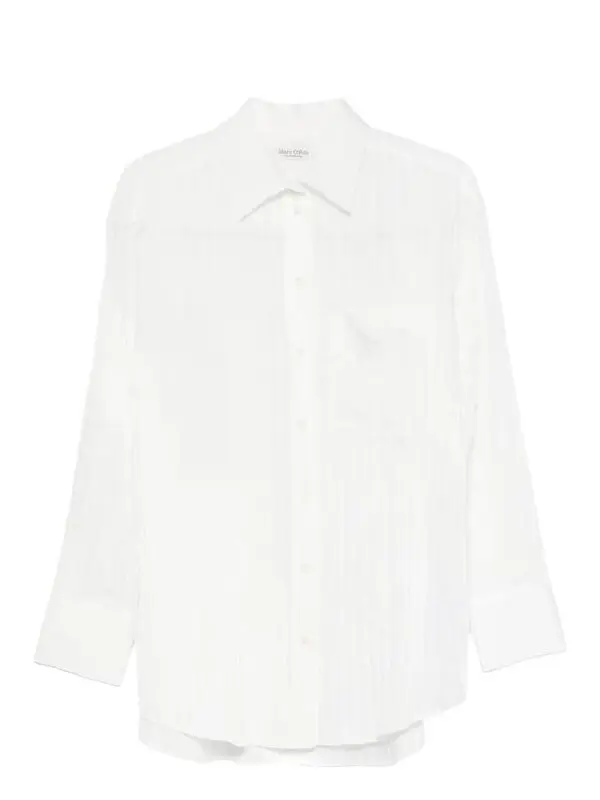 Marc O'polo Striped Chest-pocket Shirt - White