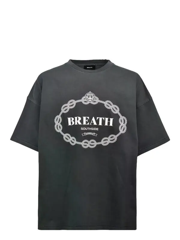 BREATH Logo-print T-shirt - Black