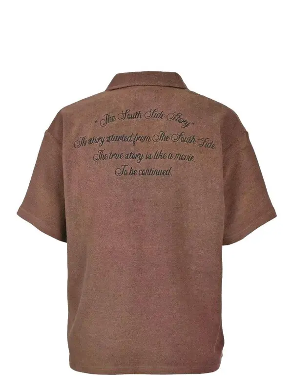 BREATH Logo-embroidered Polo Shirt - Brown
