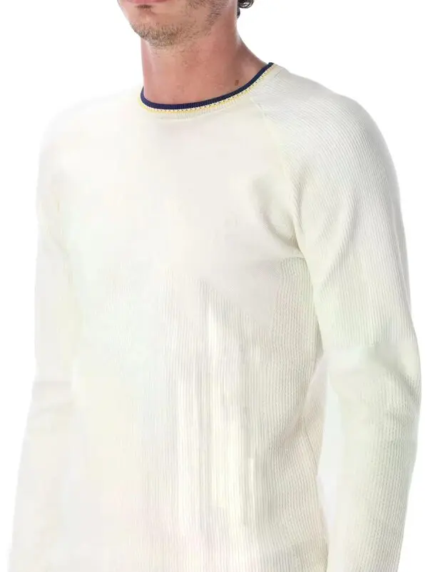 Y3 X Wales Bonner Raglan-sleeve Sweater - White