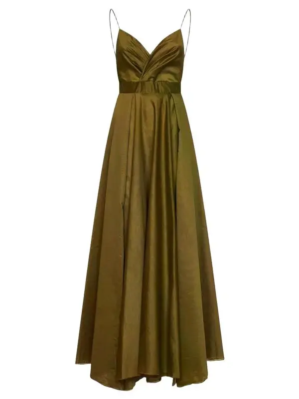 BLANCA VITA Gathered Maxi Dress - Green