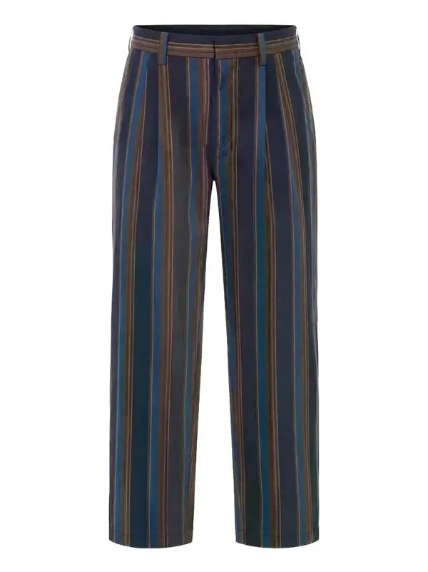 Viktor & Rolf Bayadere Stripe Pleated Trousers - Blue