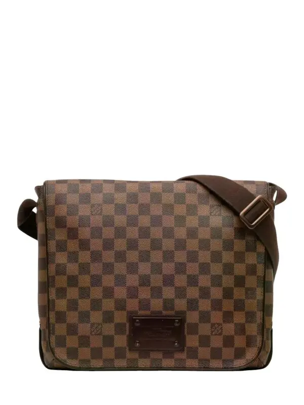 LOUIS VUITTON Damier Ebene Brooklyn Mm - Brown