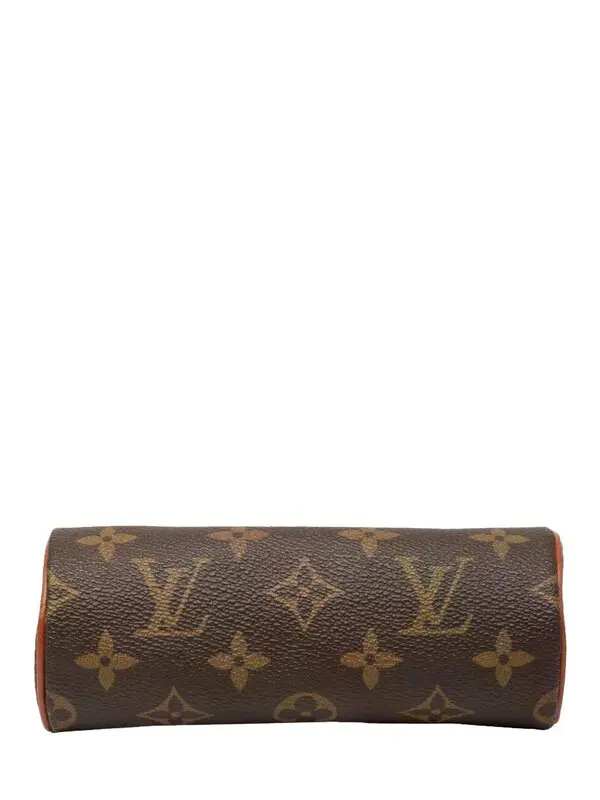 LOUIS VUITTON Monogram Papillon Pochette Handbag - Brown