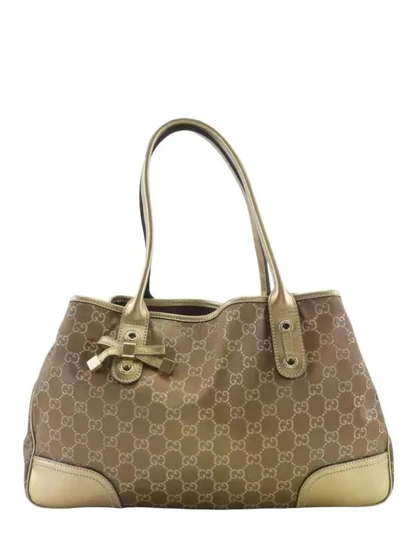Gucci Gg Nylon Princy Tote Bag - Brown