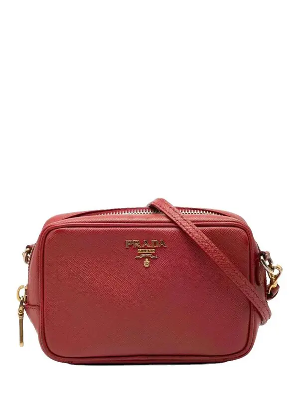 Prada Saffiano Camera Bag - Red