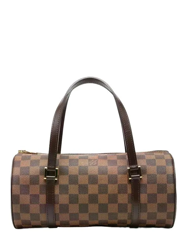 LOUIS VUITTON Damier Ebene Papillon 26 Handbag - Brown