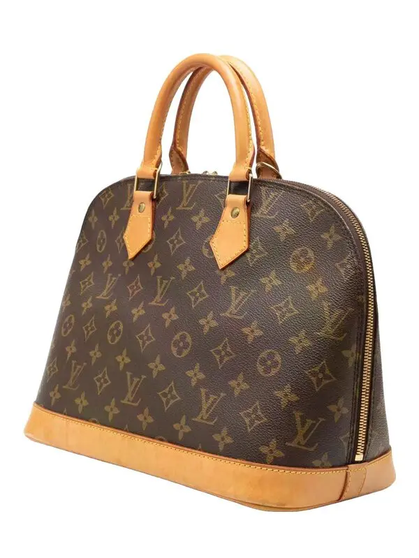 LOUIS VUITTON Monogram Alma Pm Handbag - Brown