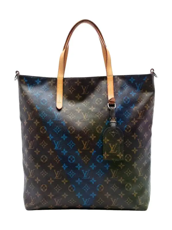 LOUIS VUITTON Monogram Canvas Cabas Jour Satchel - Brown