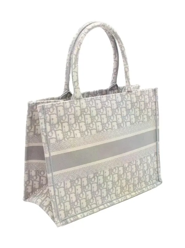 Dior Medium Book Tote Bag - Grey