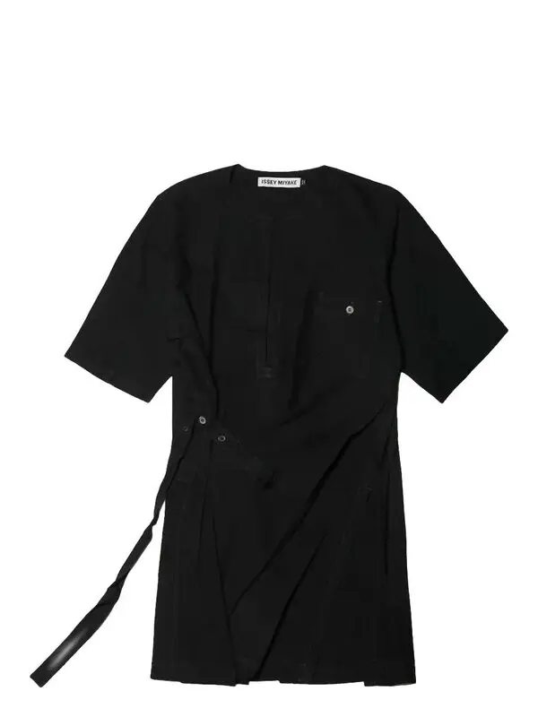 Issey Miyake Belted Tunic - Black